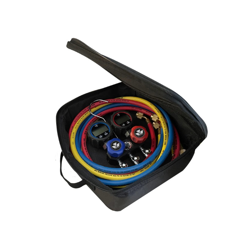 Mastercool Mini-Fold Compact 2-way Digital Aluminum Manifold 94103 ...